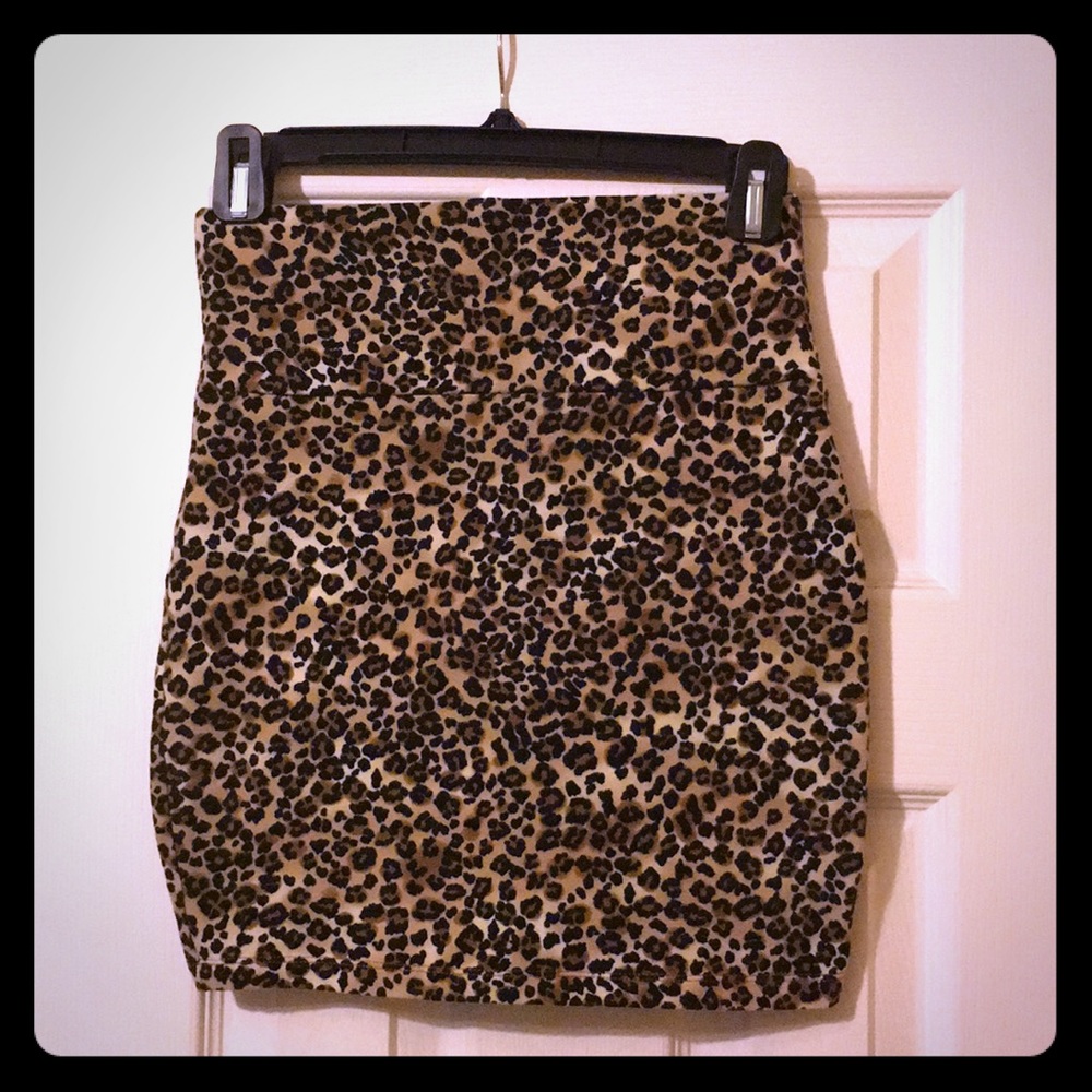 Animal Print Mini Skirt - Gem